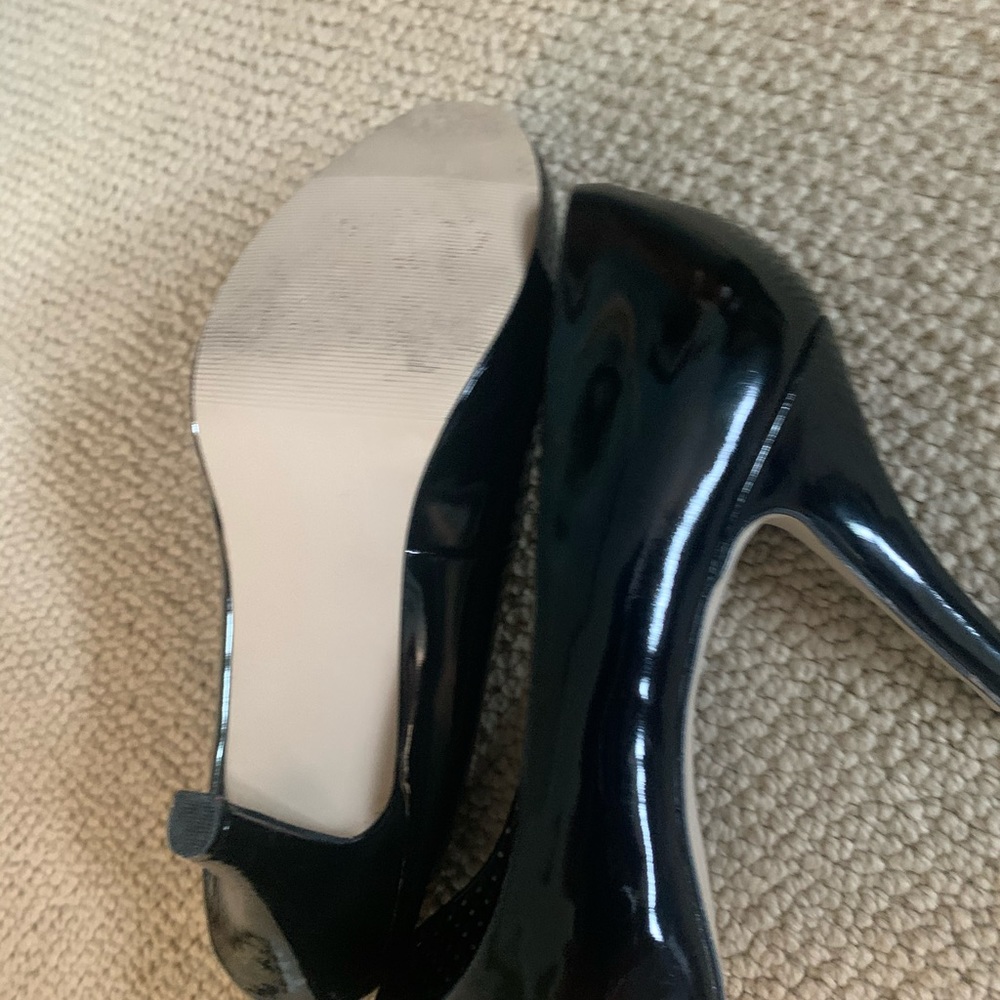 Madden Girl Teen Black Patent Leather Pumps - Gem